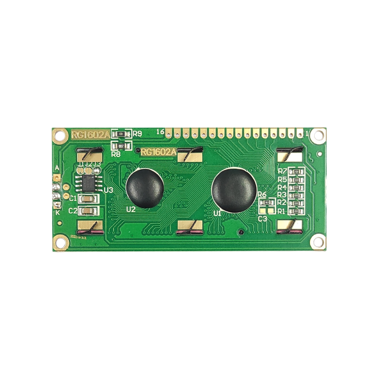 Online RG1602 Display 16*2 3.3V (GREEN) at best price|Rajguru Eelctronics